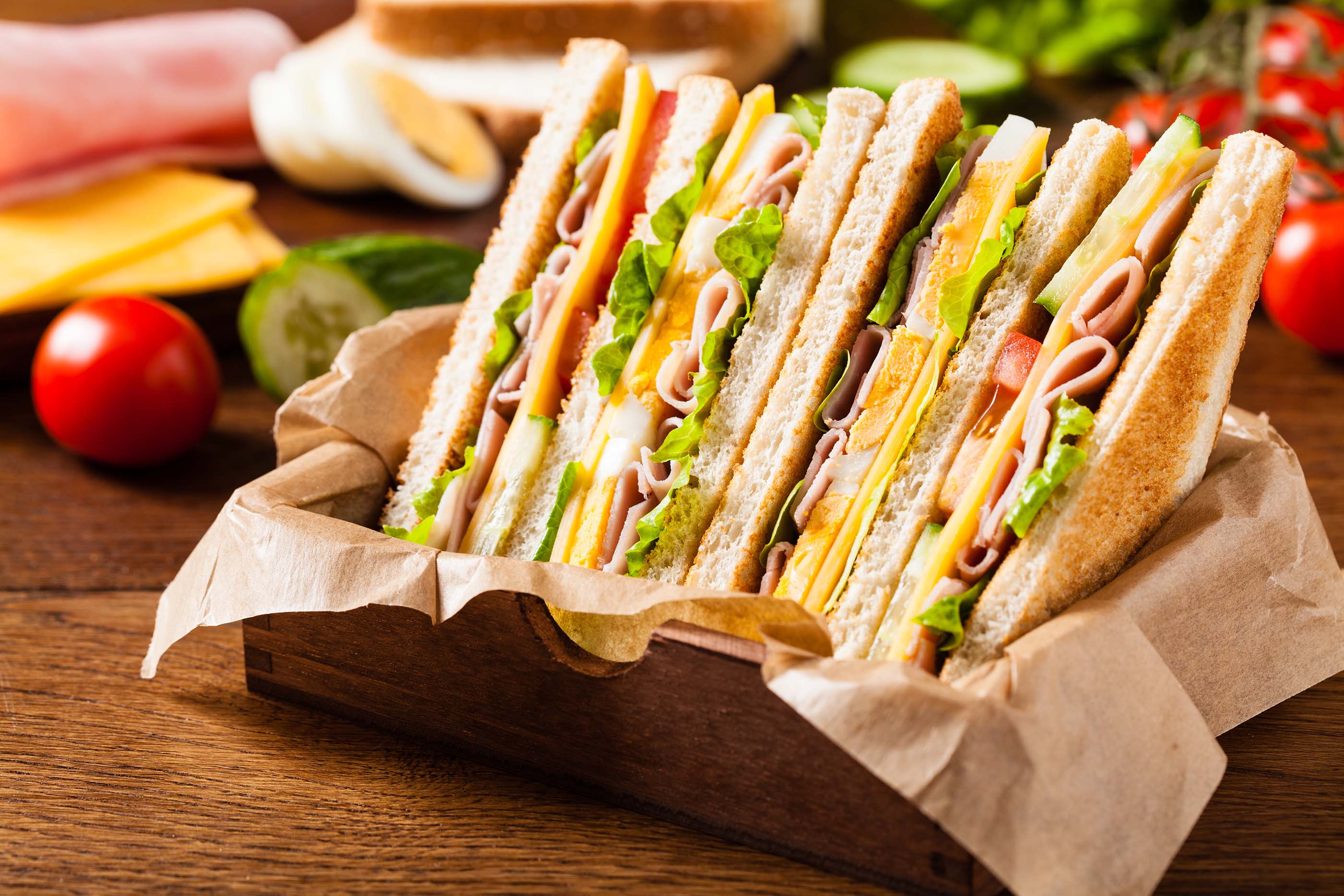 Delicious Toast Sandwich With Ham Cheese Egg And Vegetables Fletcher s Delicious Toast Sandwich With Ham Cheese Egg And Vegetables Fletcher s